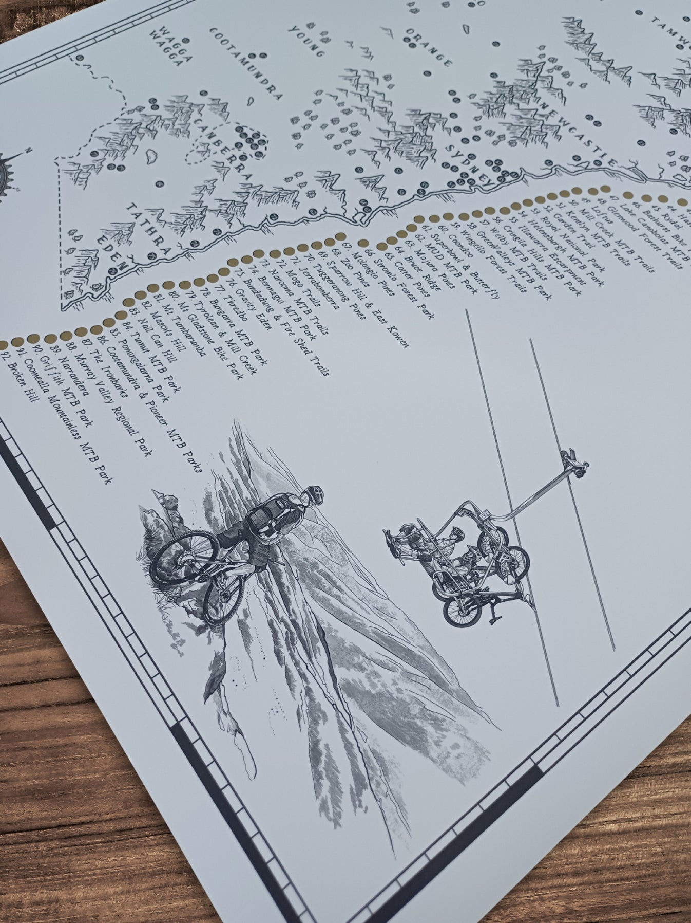 The NSW & ACT Mountain Bike Quest - Scratch Map – The Quest Maps
