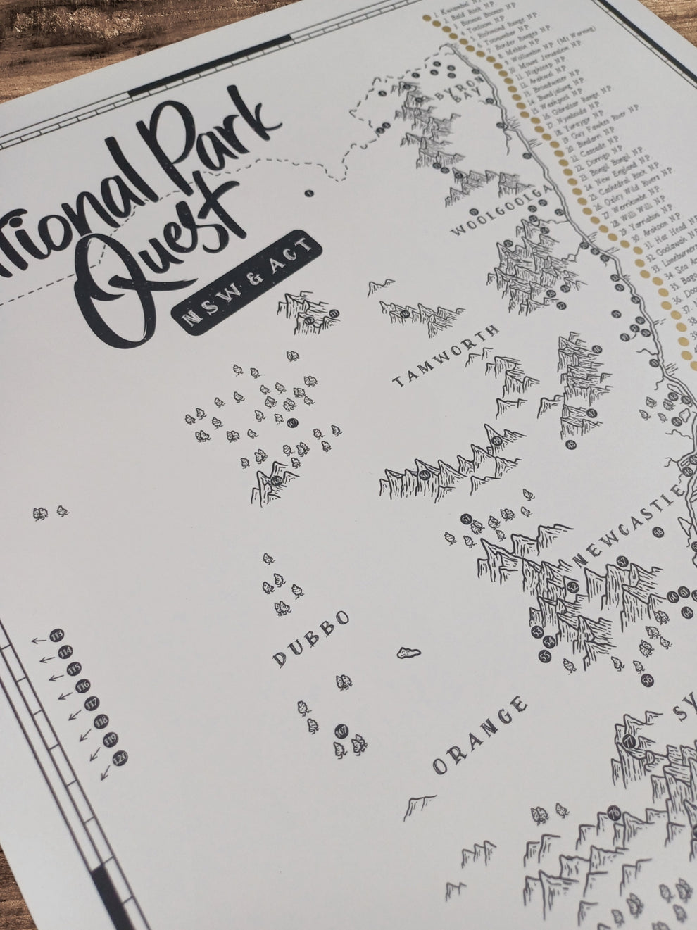 The NSW & ACT National Parks Quest - Scratch Map – The Quest Maps